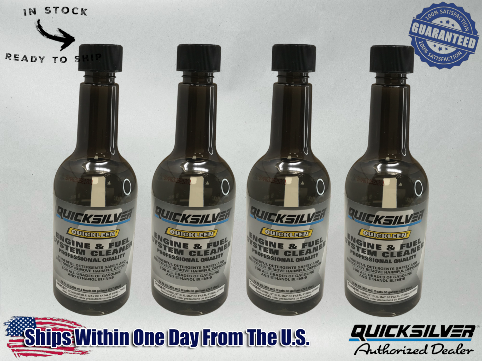 Mercury OEM Quickleen Engine Fuel System Cleaner 12 oz. 92-8M0047921 4