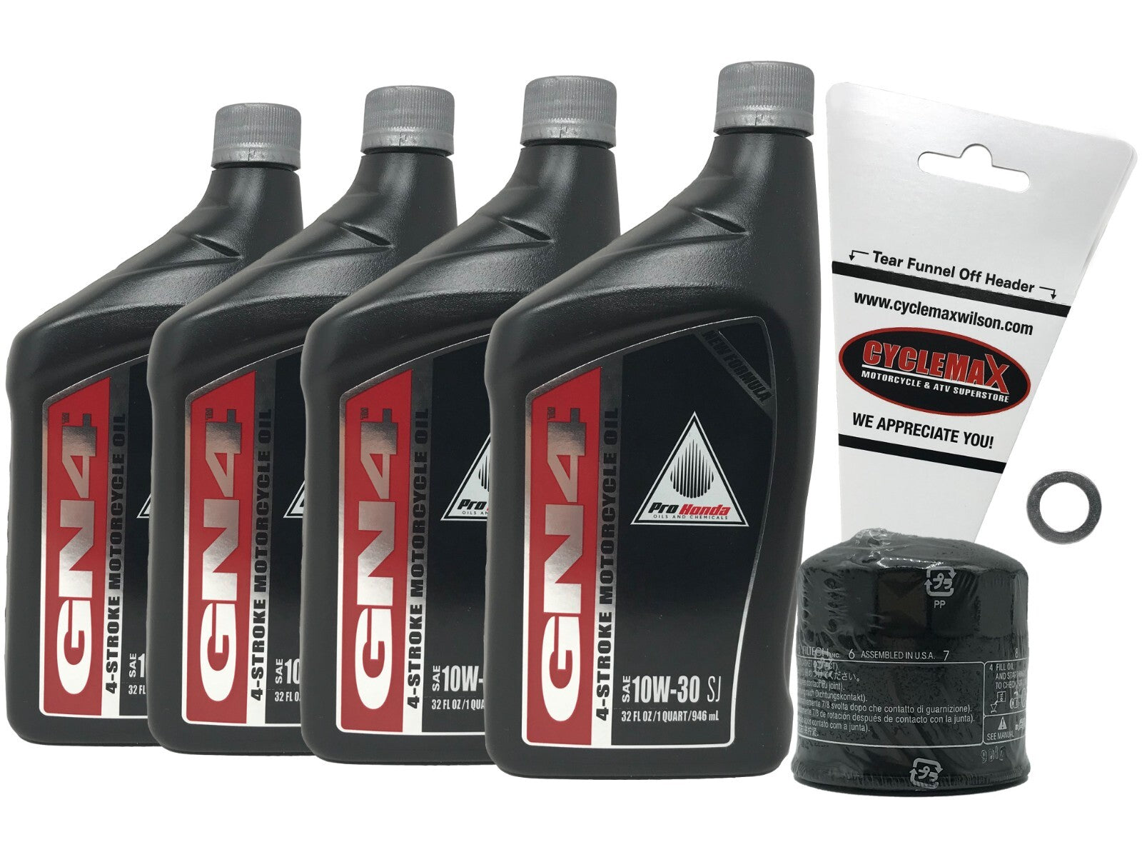 Honda GN4 Standard 10W-30 Oil Change Kit for 1988 SHADOW VT800 ...